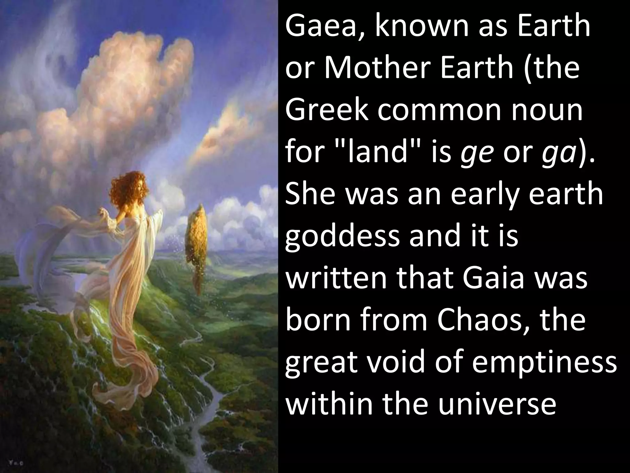 The creation (GREEK GODS) | PPTX