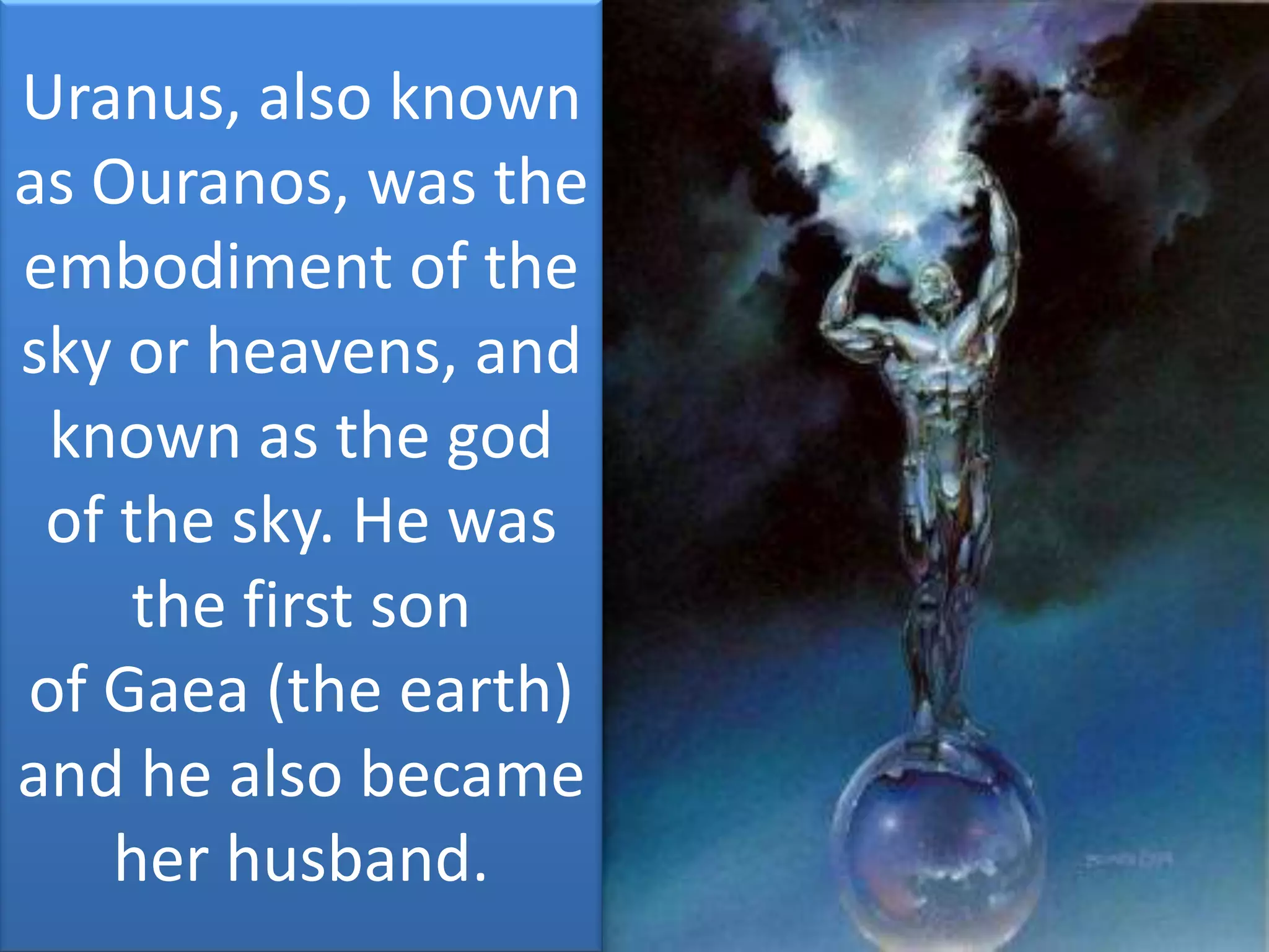 The creation (GREEK GODS) | PPTX