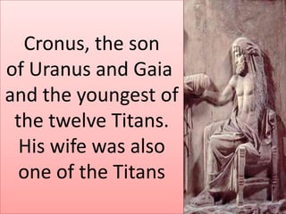 The creation (GREEK GODS) | PPTX