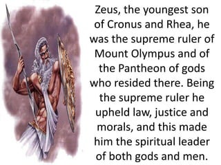 The creation (GREEK GODS) | PPTX