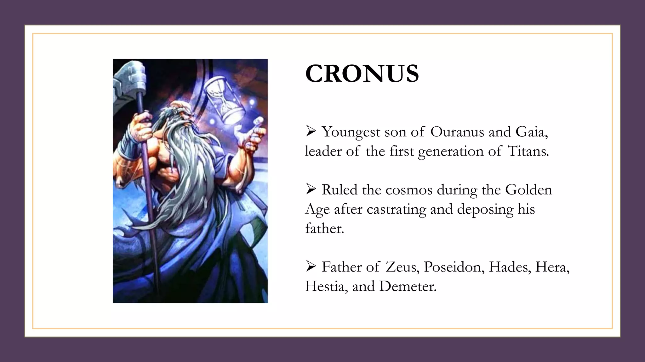 The Creation (greek gods and goddesses) | PPTX