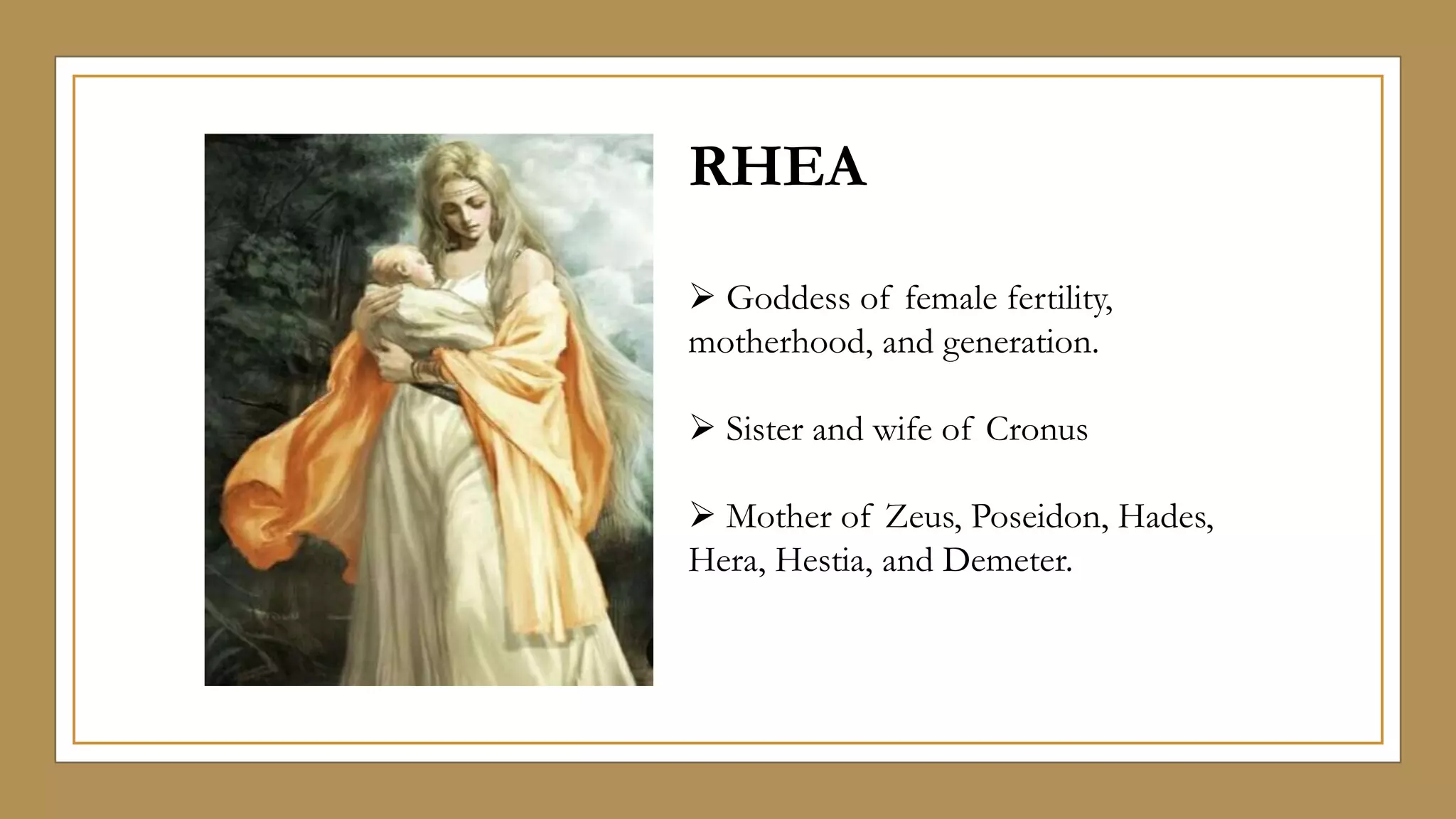 The Creation (greek gods and goddesses) | PPTX