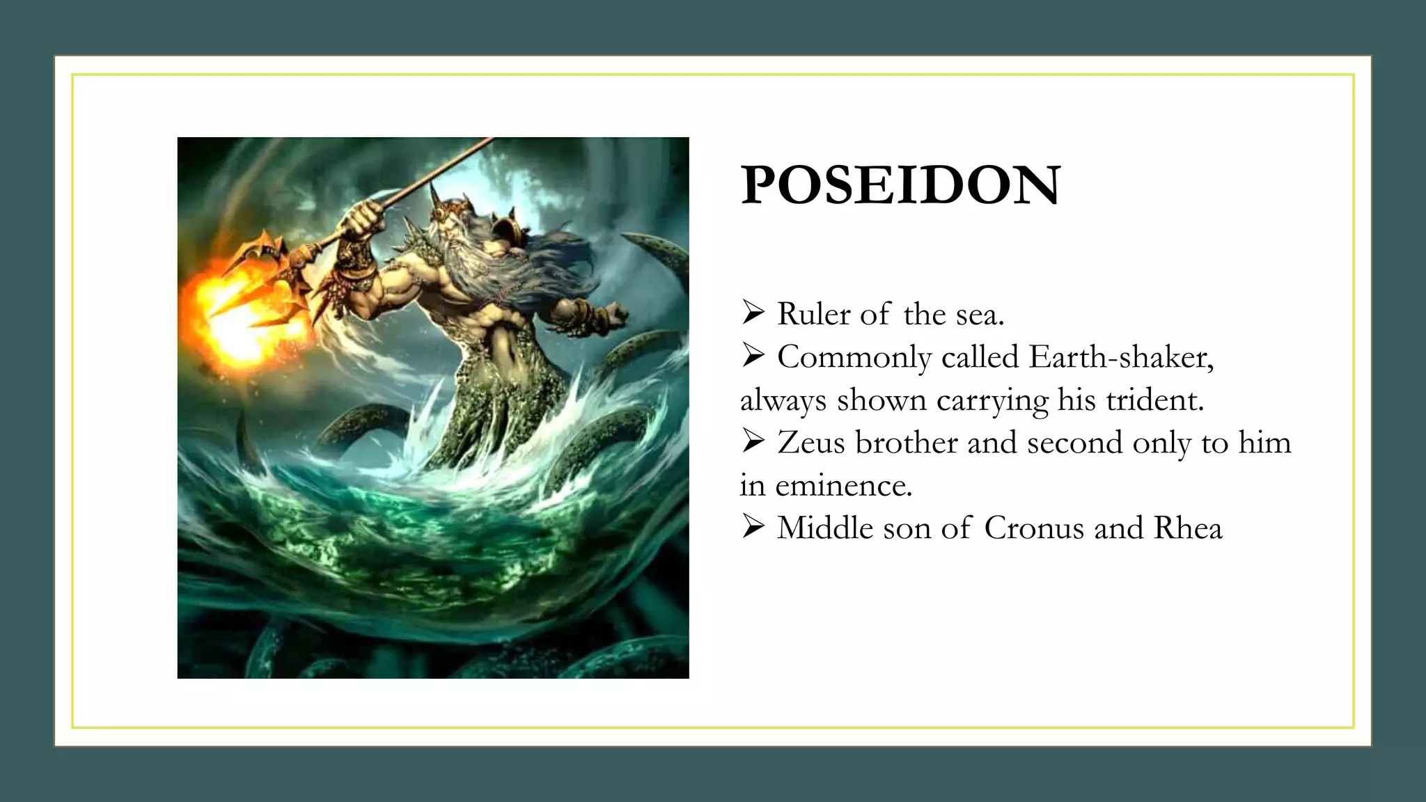 The Creation (greek gods and goddesses) | PPTX