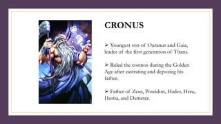 The Creation (greek gods and goddesses) | PPTX