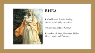 The Creation (greek gods and goddesses) | PPTX