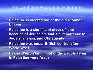 The creation of israel | PPT