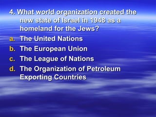 The creation of israel | PPT
