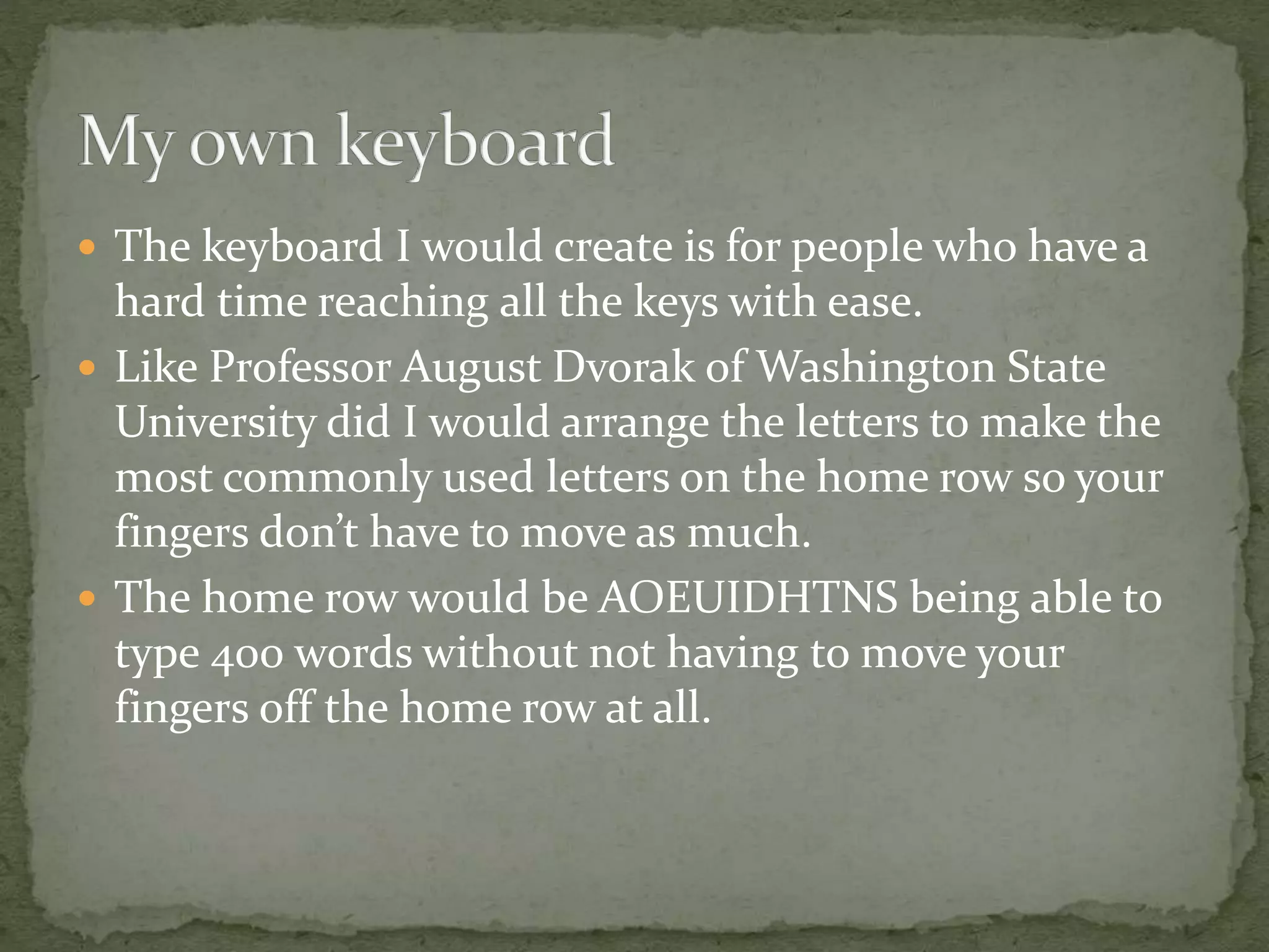 The creation of the keyboard | PPT