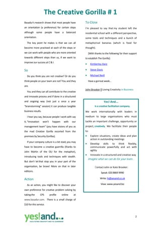 Creative Gorilla #1 ~ Gorillas Can Create Too | PDF