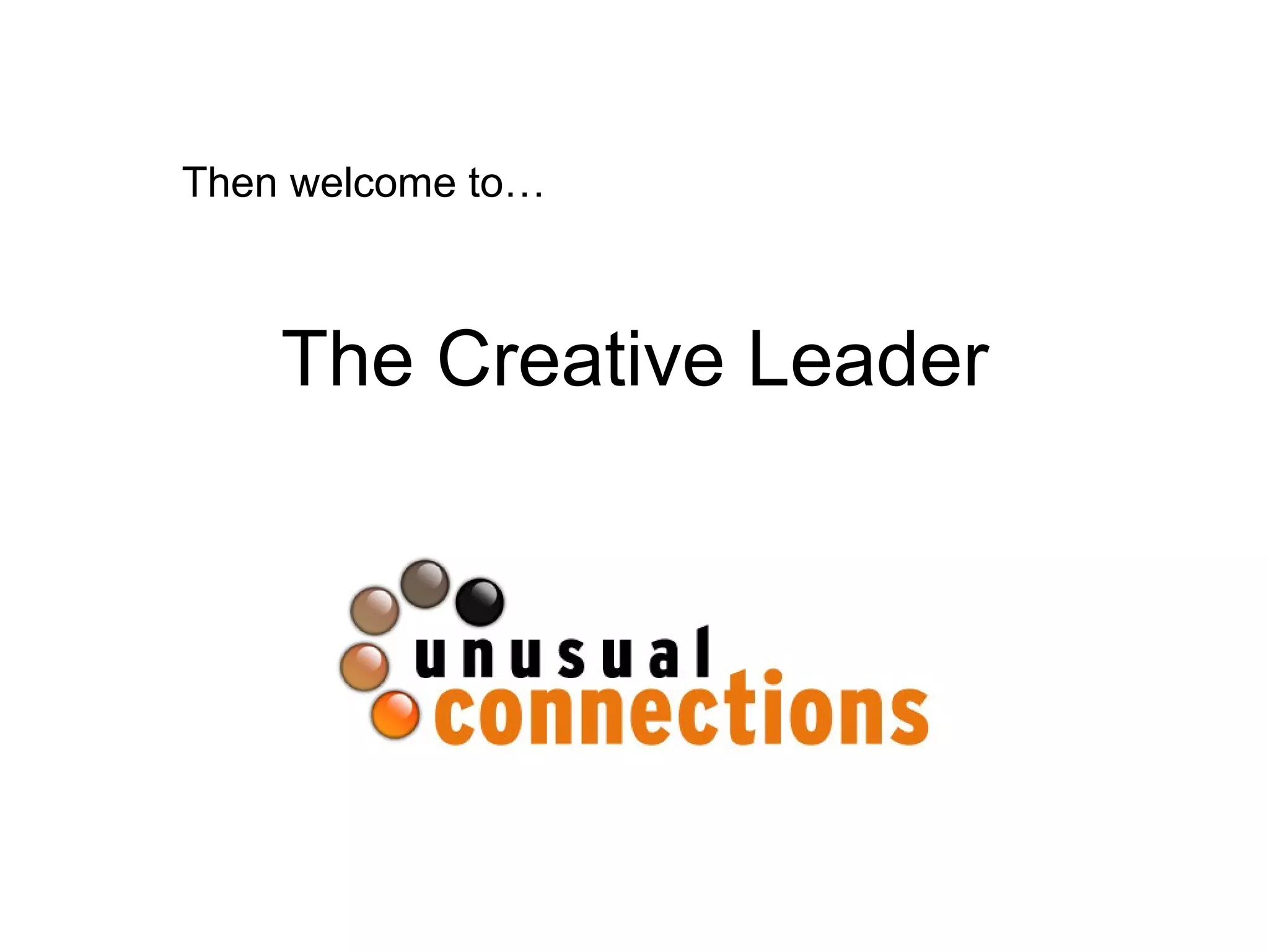 The Creative Leader | PPT