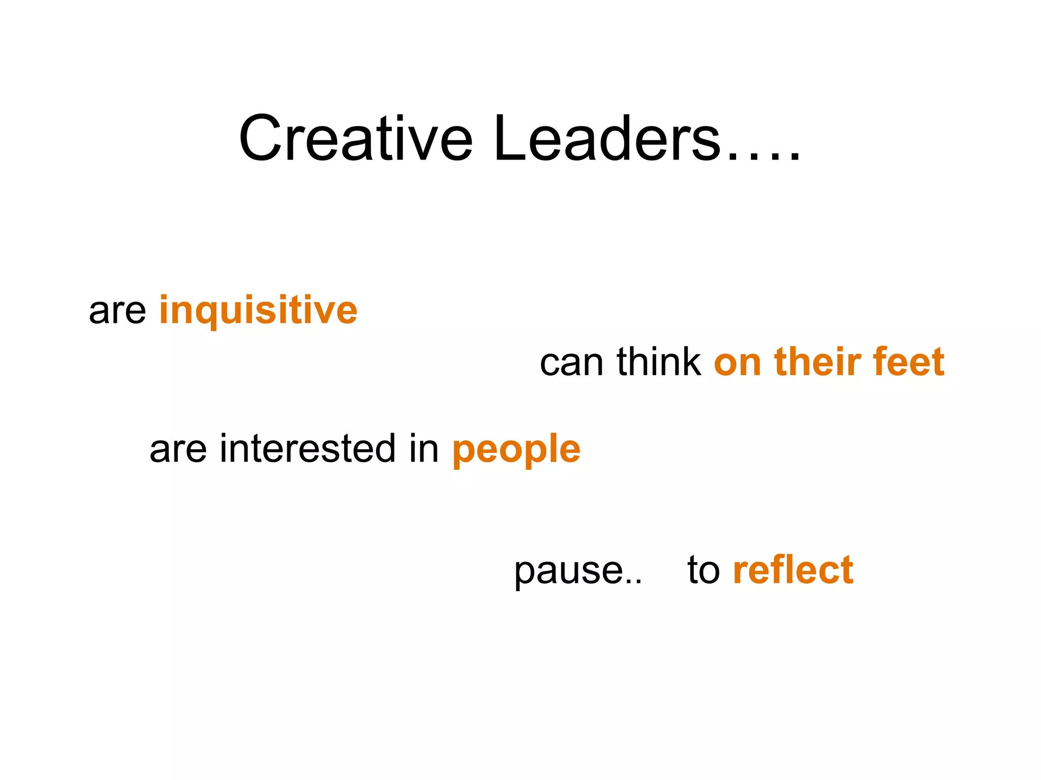 The Creative Leader | PPT