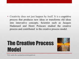 The Creative Process Model #MBA Marketing | PPTX
