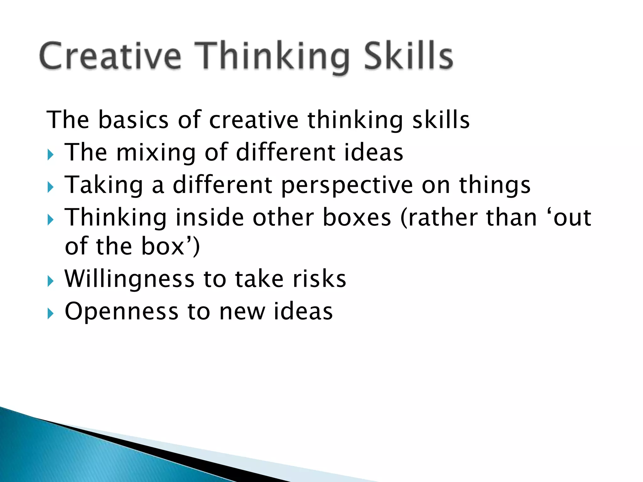 The creativity tool kit | PPTX