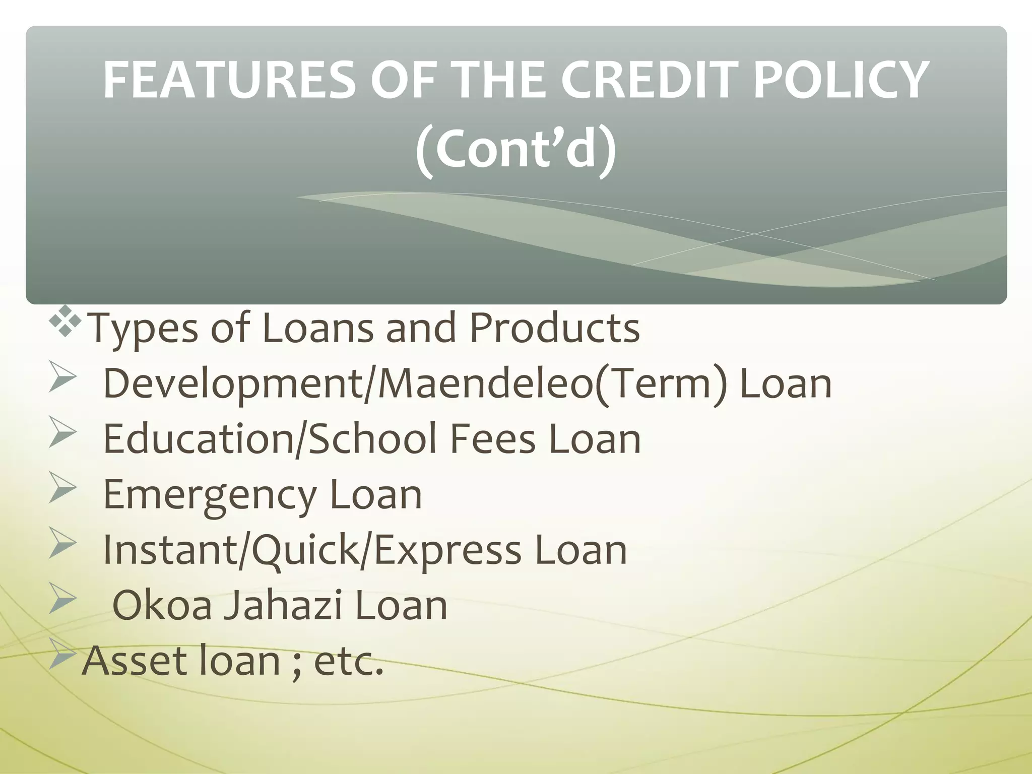The credit policy | PPT