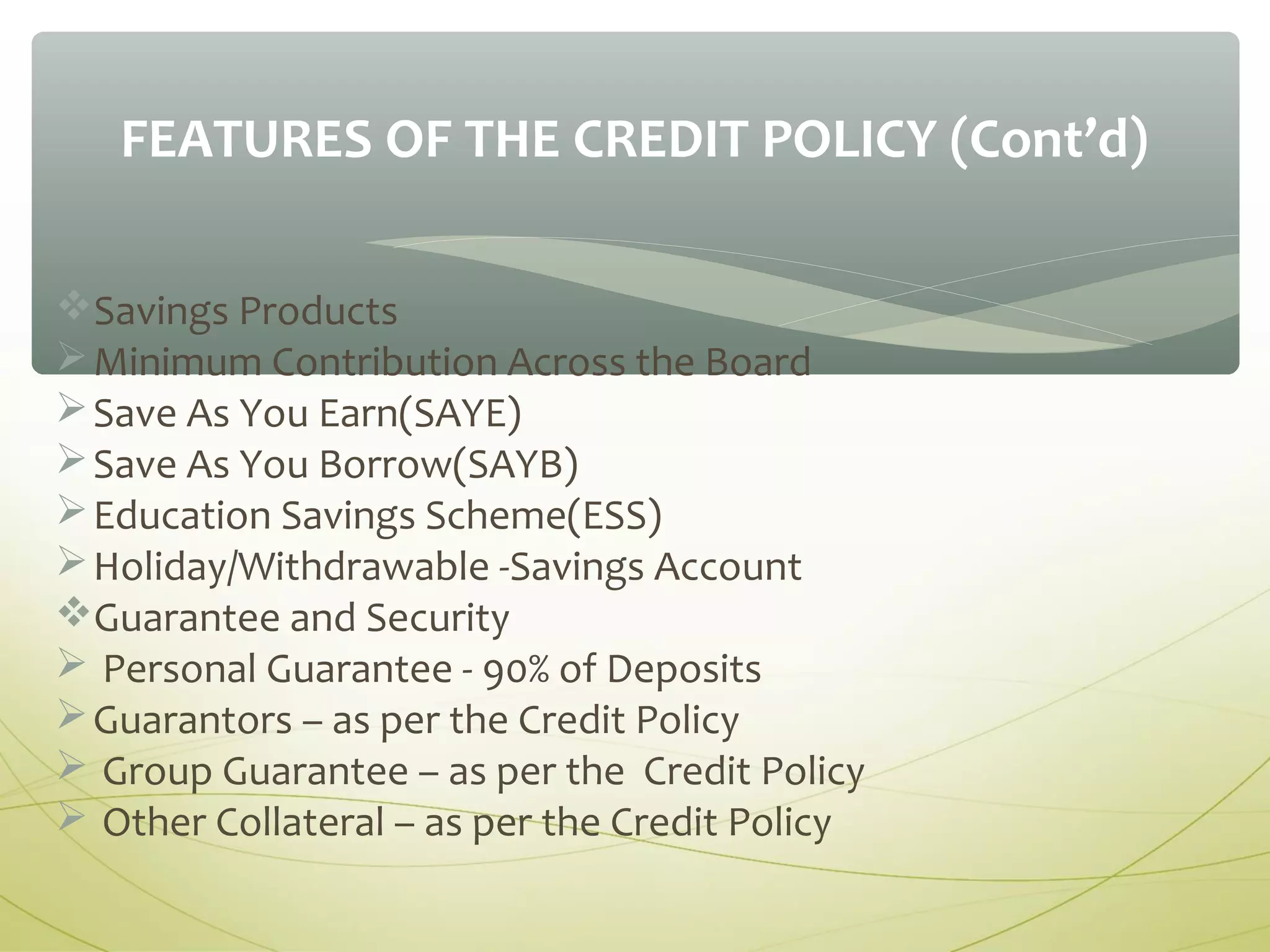 The credit policy | PPT