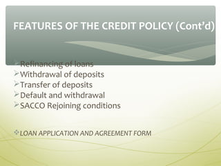 The credit policy | PPT