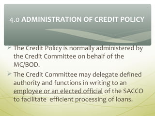 The credit policy | PPT