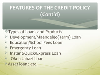 The credit policy | PPT