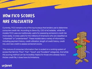 The Credit Score Present and Future | PPT