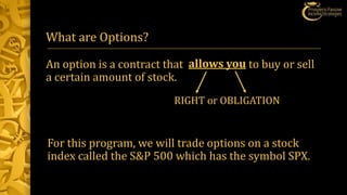 The Credit Spreads Options Strategy Course | PPT