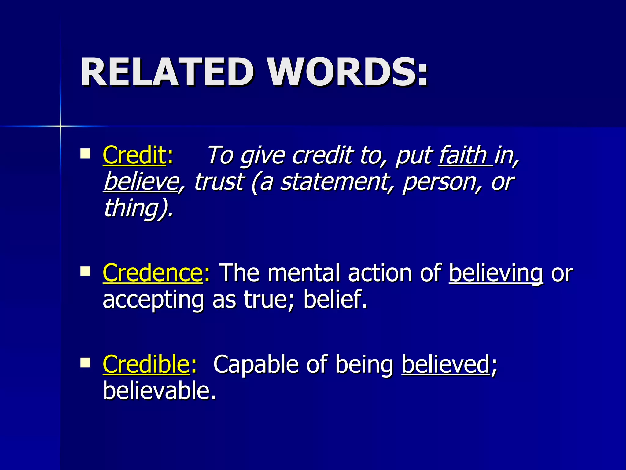 The Creed: The Faith and Beliefs of Catholic Christians | PPT