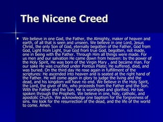 The Creed: The Faith and Beliefs of Catholic Christians | PPT