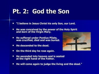 The Creed: The Faith and Beliefs of Catholic Christians | PPT