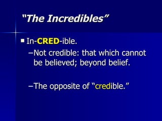 The Creed: The Faith and Beliefs of Catholic Christians | PPT