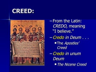 The Creed: The Faith and Beliefs of Catholic Christians | PPT