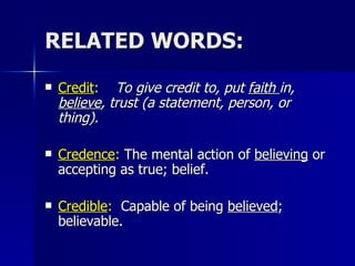 The Creed: The Faith and Beliefs of Catholic Christians | PPT