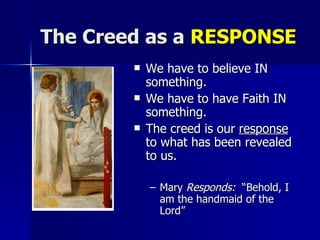 The Creed: The Faith and Beliefs of Catholic Christians | PPT