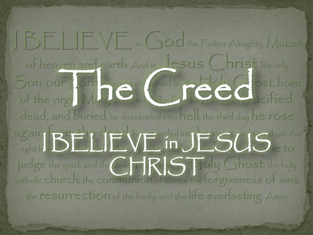 The Creed - I Believe In Jesus Christ | PDF