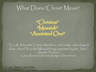 The Creed - I Believe In Jesus Christ | PDF