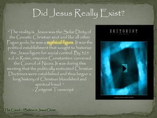 The Creed - I Believe In Jesus Christ | PDF