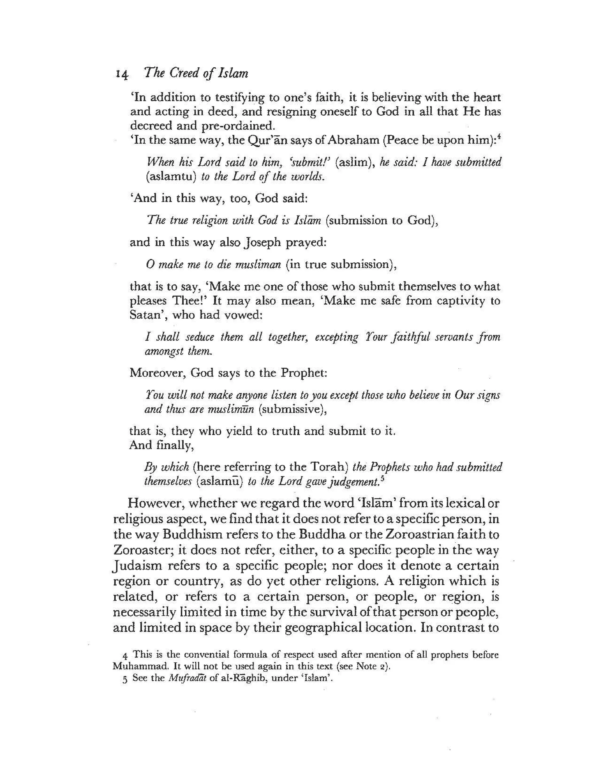 The Creed Of Islam By Shaykh Abdel Haleem Mahmood | PDF