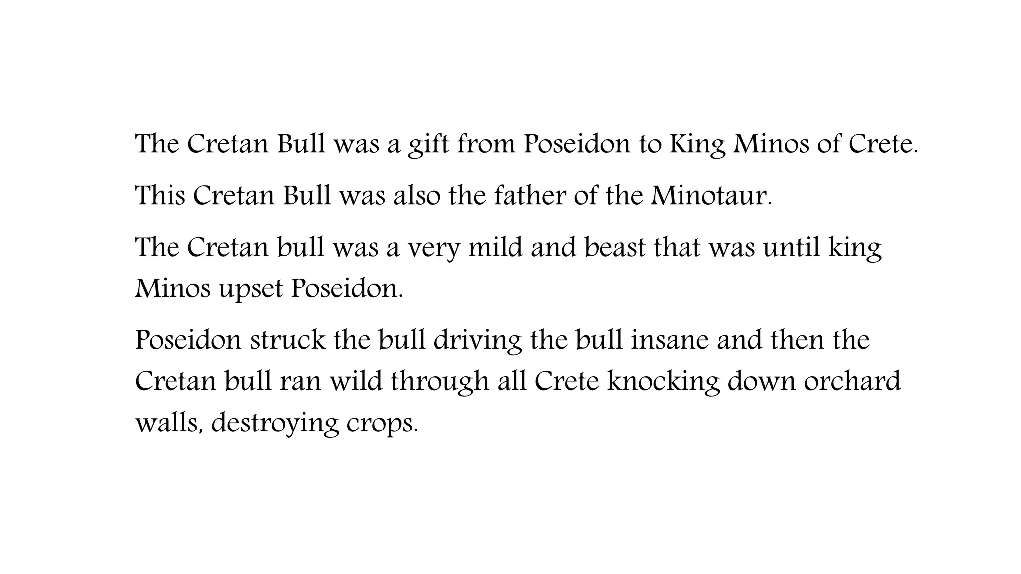The cretan bull | PPT