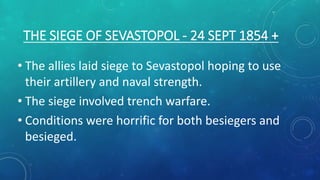 The crimean war key events AS History - Bhasvic | PPTX