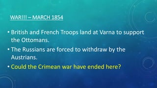 The crimean war key events AS History - Bhasvic | PPTX