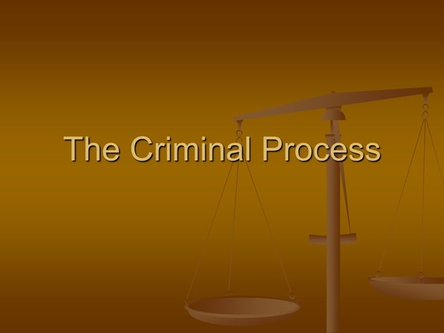 The criminal process | PPT