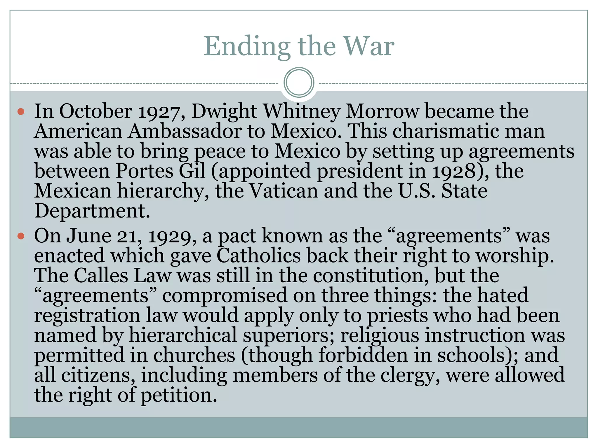 The Cristero War | PPTX