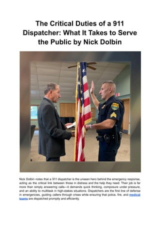 The Critical Duties of a 911 Dispatcher_ What It Takes to Serve the ...