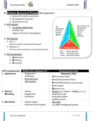 The critically ill child; Pediatrics 2018 | PDF