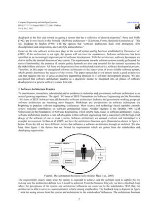 The critical need for software architecture practices in software ...