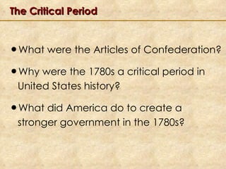 The critical period | PPS