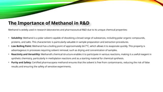 Advancing Research with Certified Pharmacopeia Methanol | PPTX