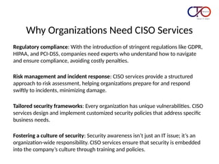 The Critical Role of CISO Services in Strengthening Modern ...