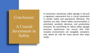 The Critical Role of Warehouse Safety Signage | PPTX