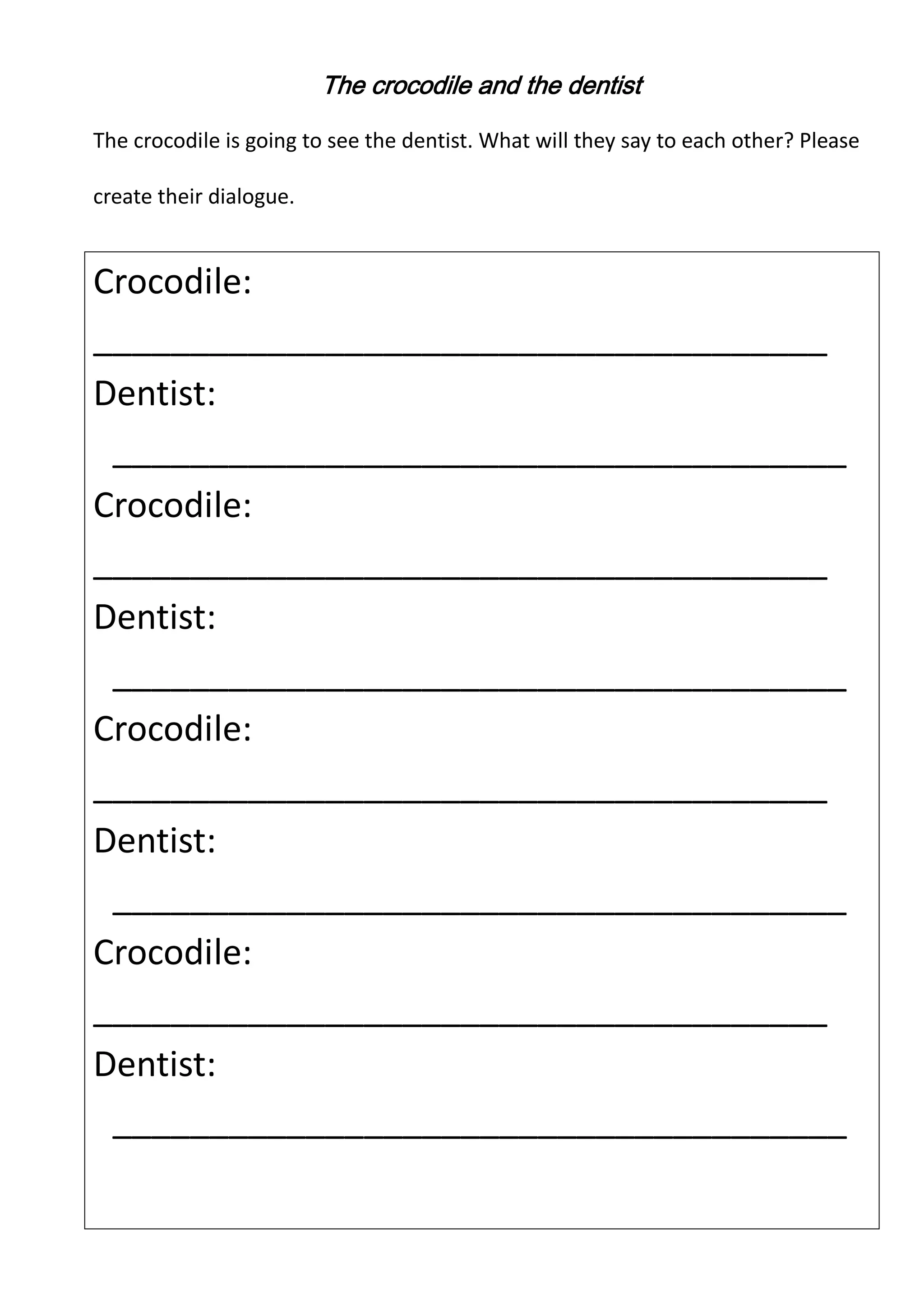 The crocodile and the dentist | PDF