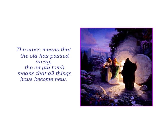 The Cross And The Empty Tomb | PPS | Christianity | Religion & Spirituality