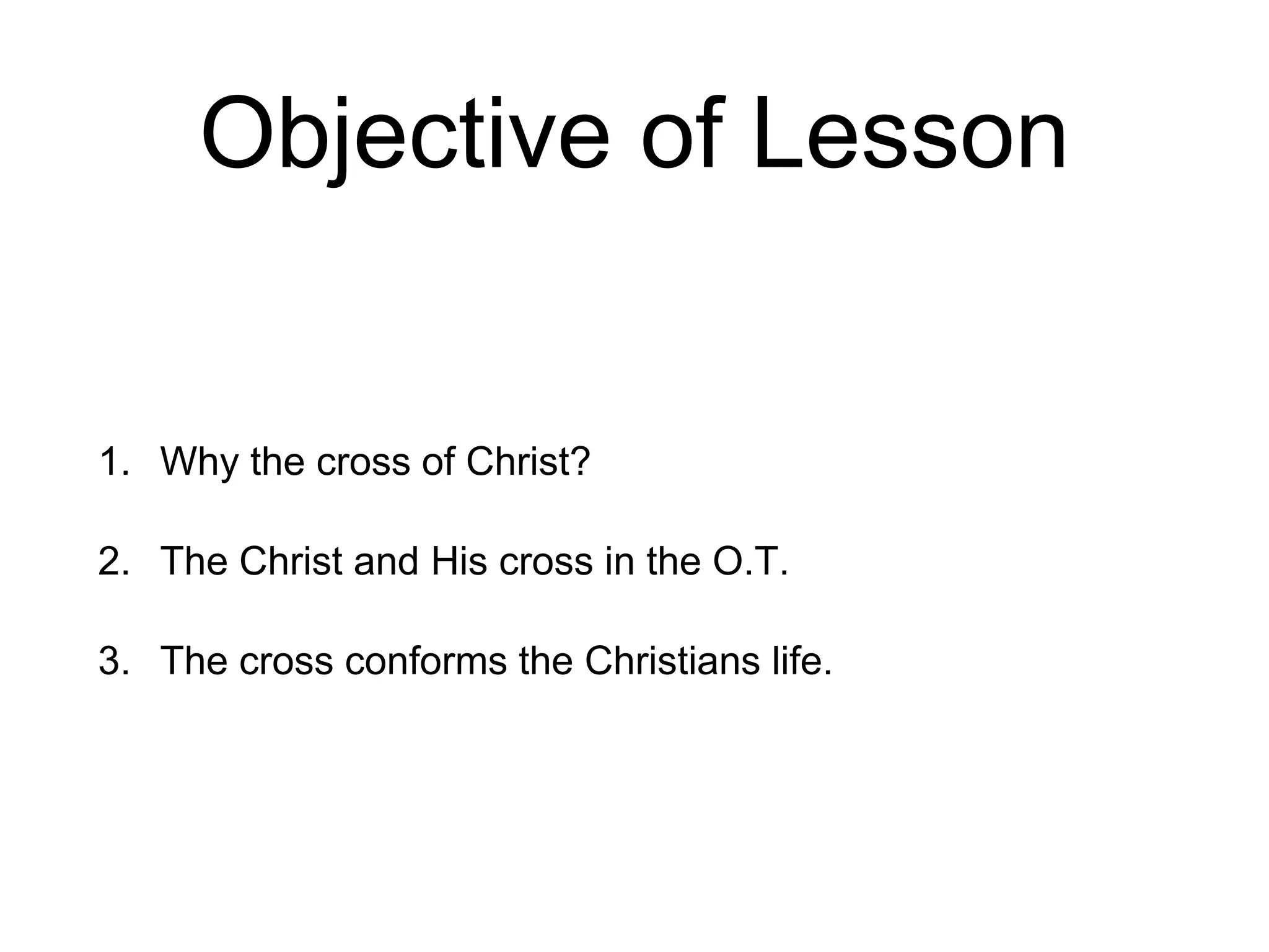 The Cross of Christ | PPTX